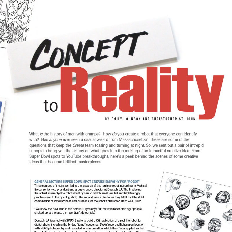 Create Magazine – Cover Article